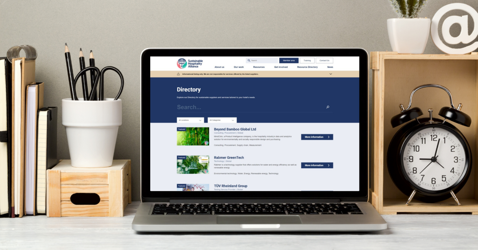 New Resource Directory launched by the Sustainable Hospitality Alliance ...